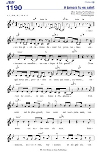 JEM 1190 - A jamais tu es saint, Ingram Jason, Johnson Brian , Tomlin ...